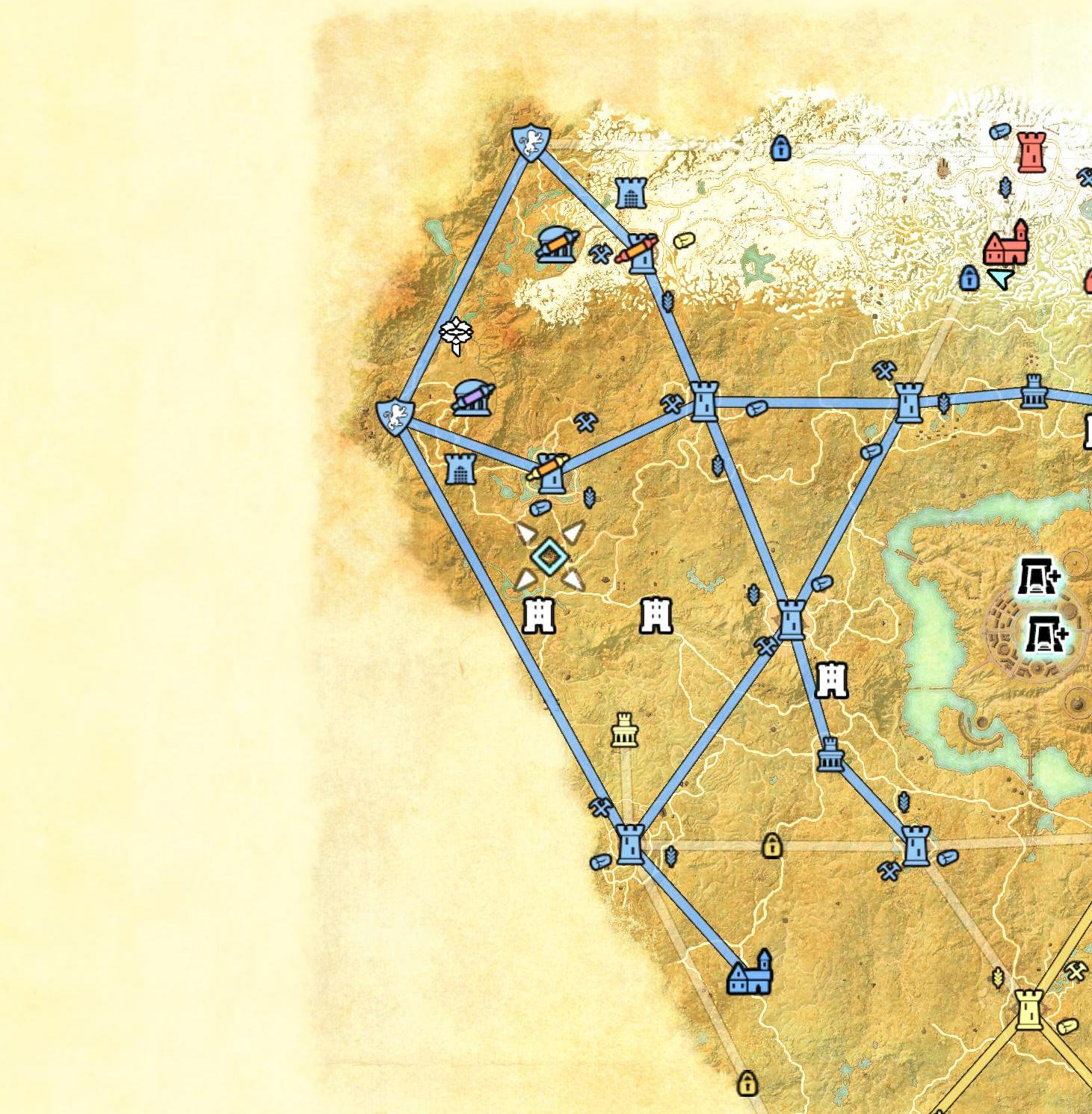 Elder Scrolls Online Cyrodiil Map Map Of Cyrodiil Multilingual