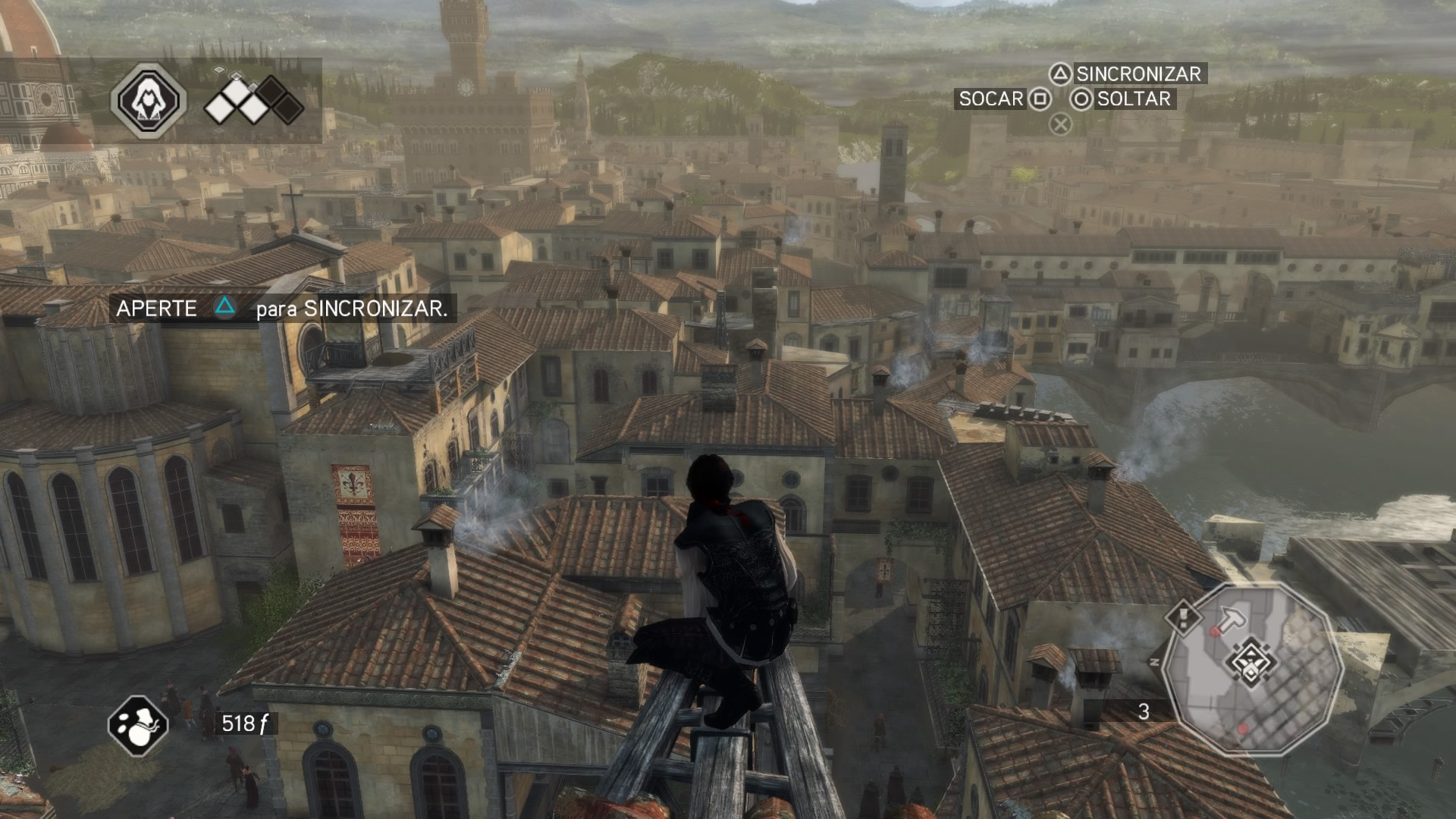 Assassins Creed 2 Florence Viewpoint Map In Memory Of Petruccio Trophy