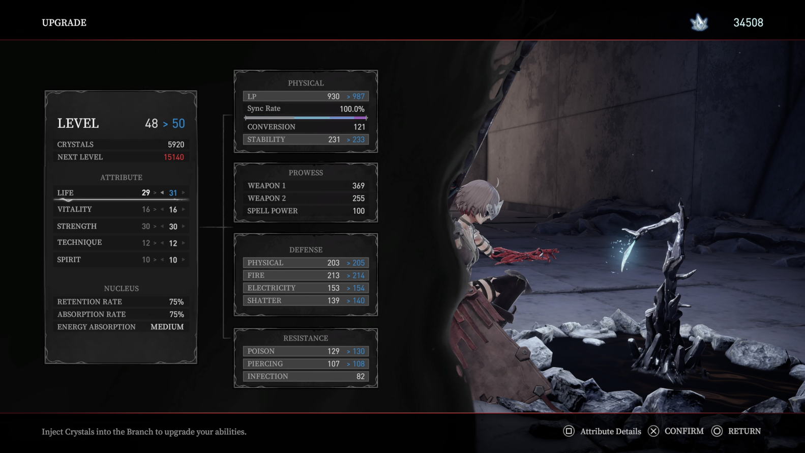 Fume Knight Healing