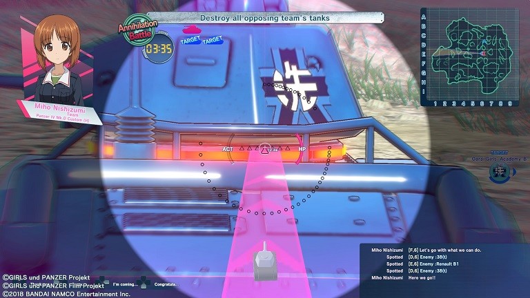 According to the data, the weak spot is here. Trophy • Girls und Panzer ...